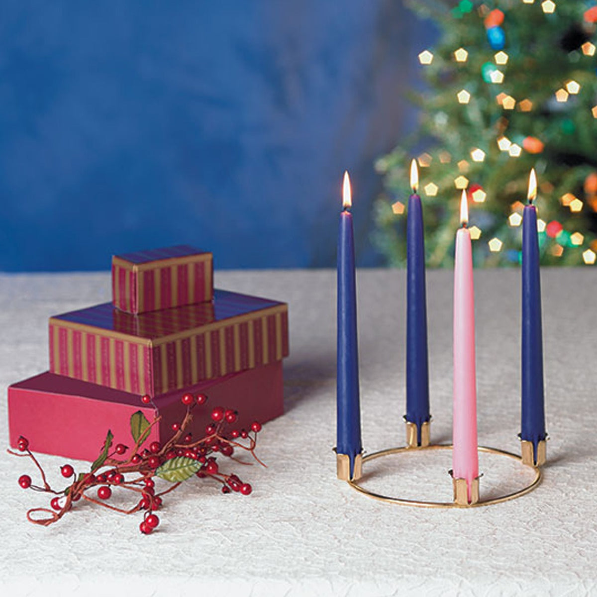 7" Family Advent Brass Ring for Candles – Chiarelli's Religious Goods ...